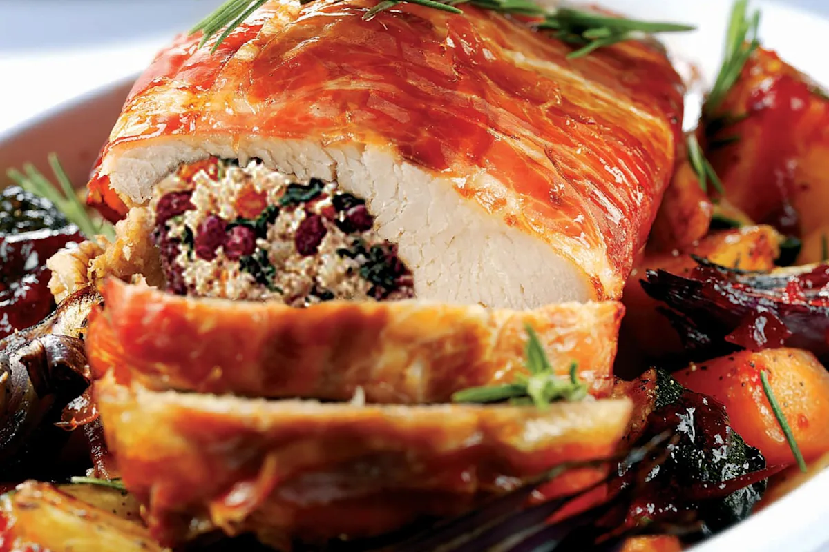 Ocean Spray Recipes - Roast Turkey with Parma Ham and Cranberry Glazed ...